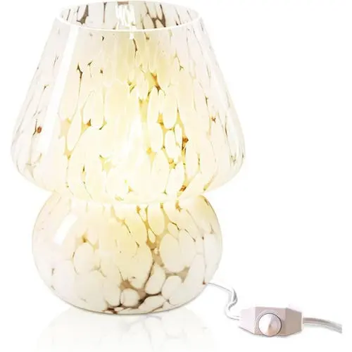 NEXT GLOW Mushroom Led Lamp - White Marbled