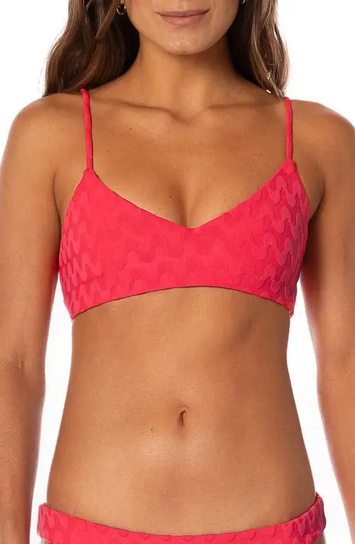 MAAJI Apple Rocks Reversible Bikini Top - Red