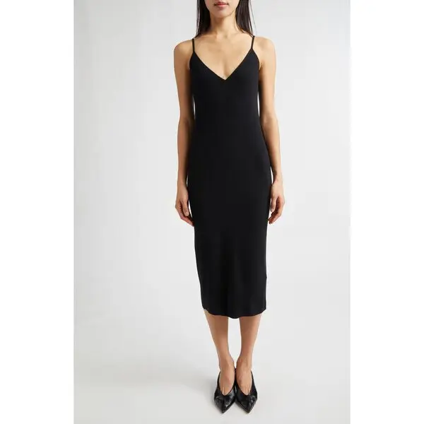 JIL SANDER Rib Virgin Wool Slipdress