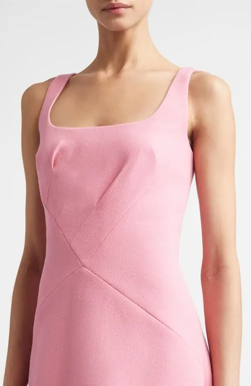 EMILIA WICKSTEAD Larvall Wool Crepe Minidress - Pink Sorbet