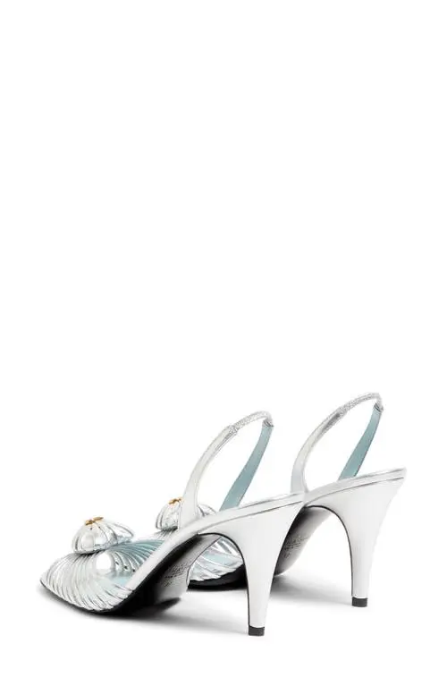 Valentino Garavani Royal Slingback Sandal - Silver