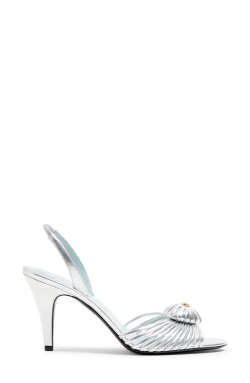 Valentino Garavani Royal Slingback Sandal - Silver