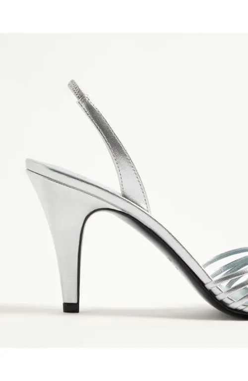 Valentino Garavani Royal Slingback Sandal - Silver