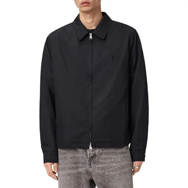 ALLSAINTS Trey Cotton Blend Jacket - Jet Black