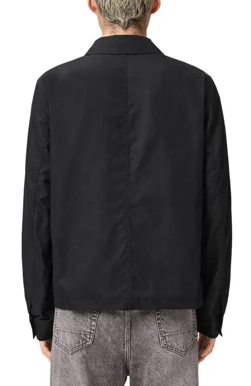 ALLSAINTS Trey Cotton Blend Jacket - Jet Black