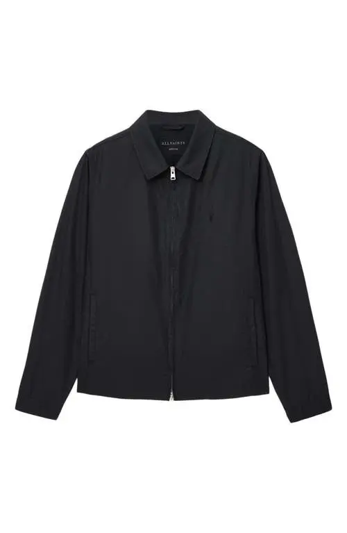 ALLSAINTS Trey Cotton Blend Jacket - Jet Black