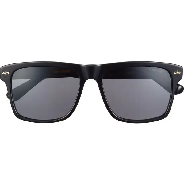 SANTO STUDIO Sheckler Square Frame Sunglasses - Shiny Black