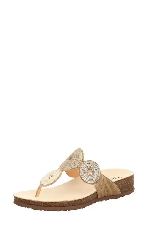 Think! Julia Circles Flip Flop - Beige/kombi