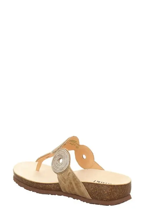 Think! Julia Circles Flip Flop - Beige/kombi