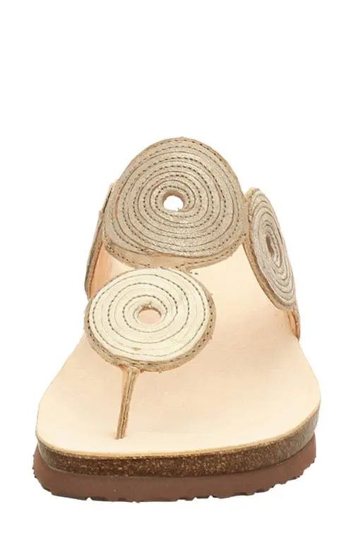 Think! Julia Circles Flip Flop - Beige/kombi