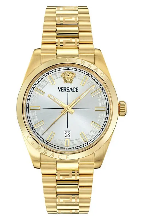 Versace Millenyium Bracelet Watch - Ip Yellow Gold