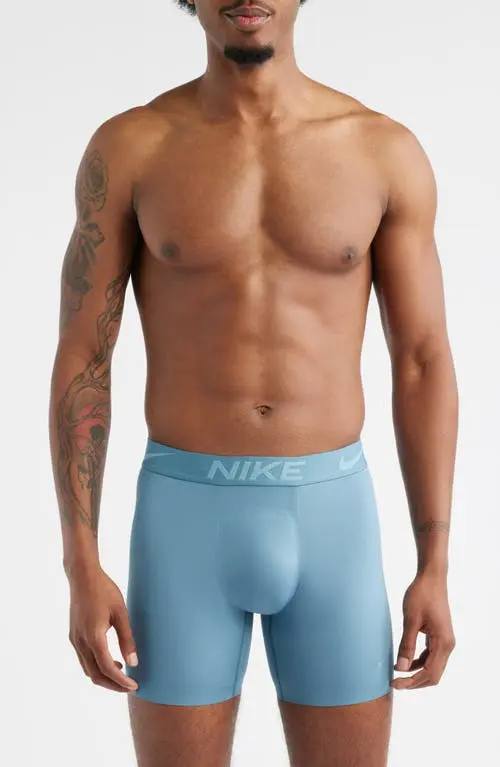 Nike Elite Micro Boxer Briefs - Smokey Blue/denim Turquoise