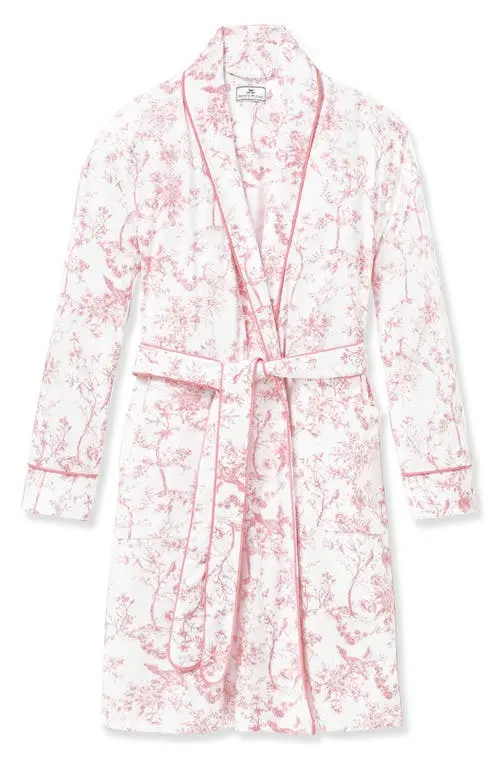PETITE PLUME Print Pima Cotton Robe