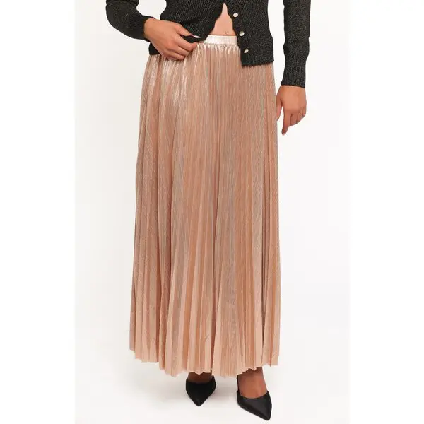 PETAL & PUP Bethy Pleated Maxi Skirt