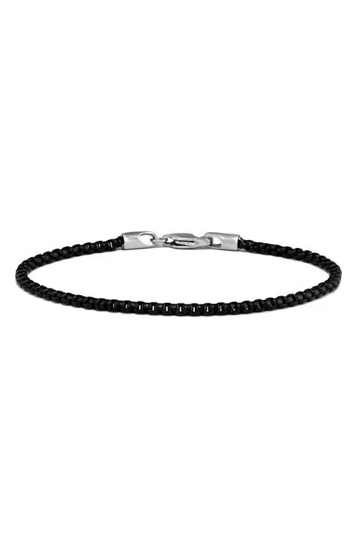 VINCERO Box Chain Bracelet - Black