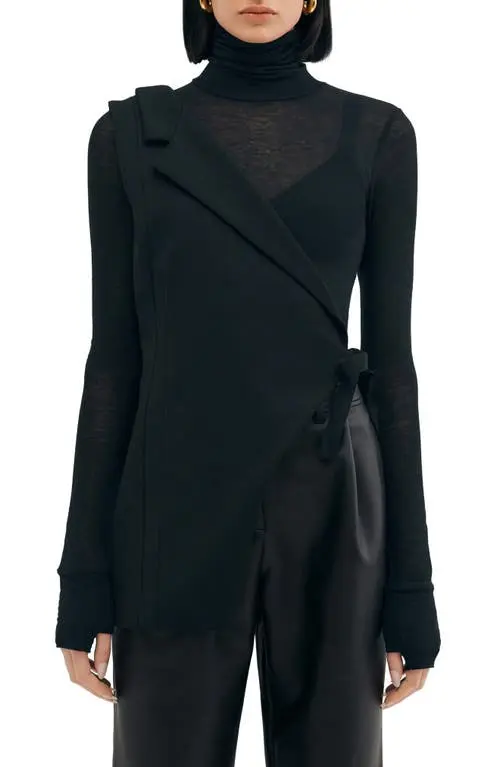 MARCELLA Grattan Asymmetric Sleeveless Blazer