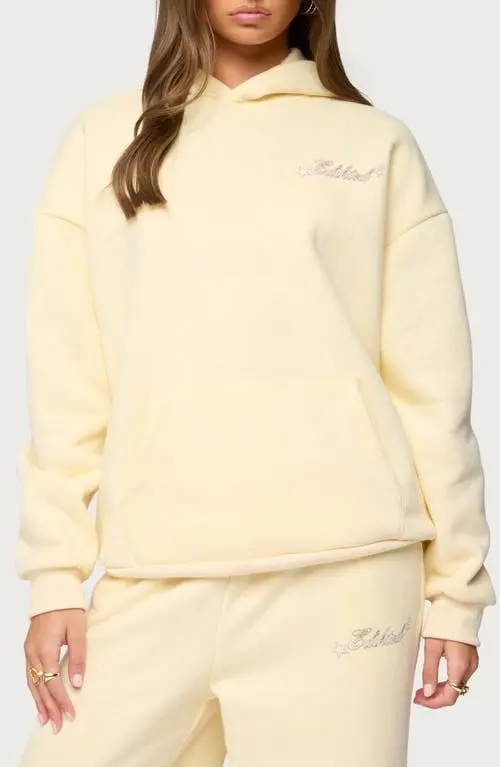 EDIKTED Oversized Cotton Blend Hoodie