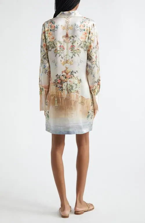 Camilla Printed Silk Shirt Dress