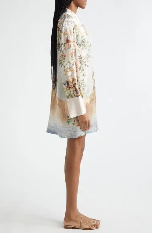 Camilla Printed Silk Shirt Dress