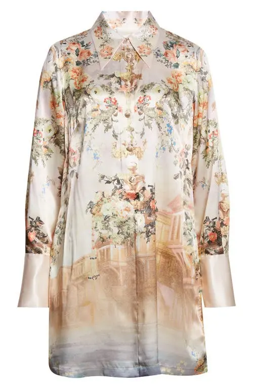 Camilla Printed Silk Shirt Dress