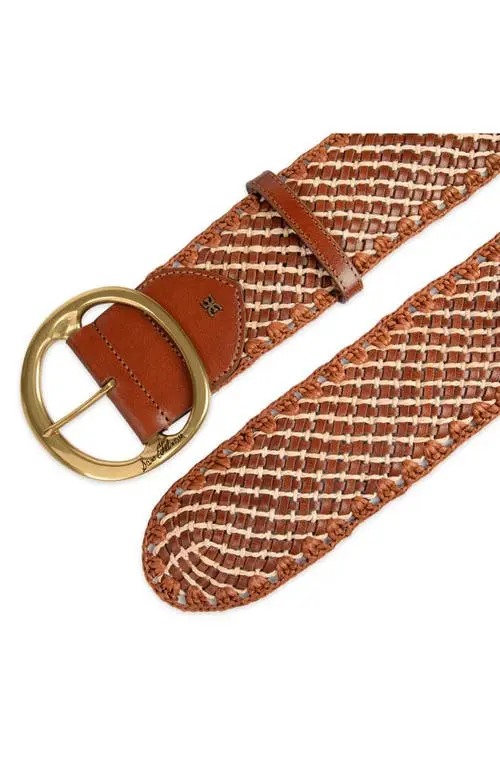 Sam Edelman Woven Leather Belt - Brown