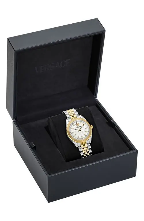 Versace V-code Two-tone Bracelet Watch