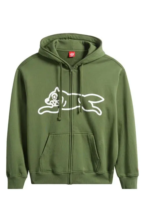 ICECREAM Zippy Graphic Zip Hoodie - Bronze Green
