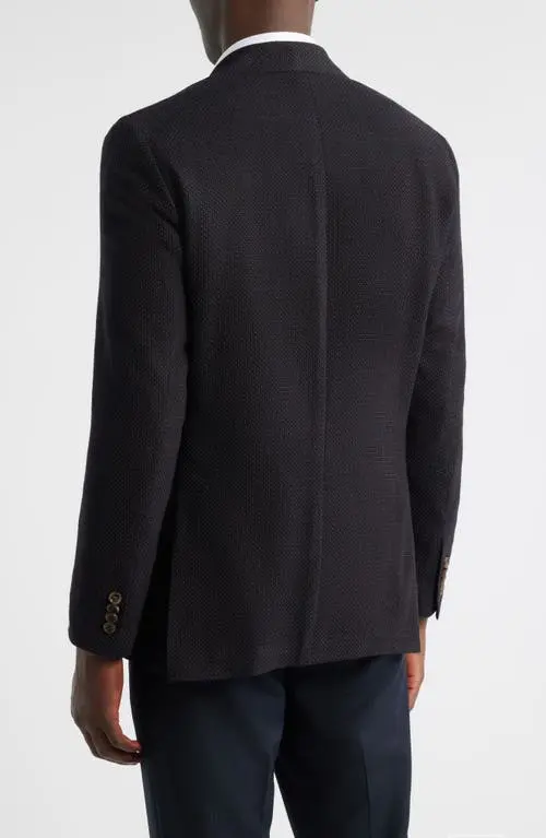 JACK VICTOR Hampton Contemporary Fit Textured Knit Wool Sport Coat