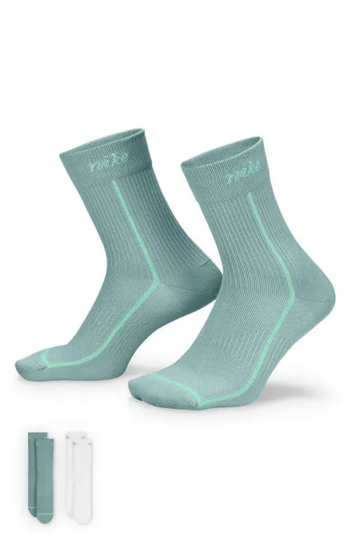 Nike Dri-fit Everyday Plus Crew Socks 3 Pack - White Multi