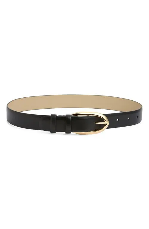 Givenchy Round Buckle Leather Belt - 001-black