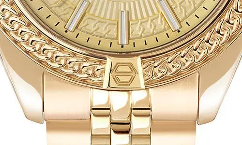 Philipp Plein Icon Chain Bracelet Watch - Yellow Gold
