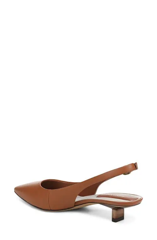 Franco Sarto Pura Slingback Kitten Heel Pumps - Cognac