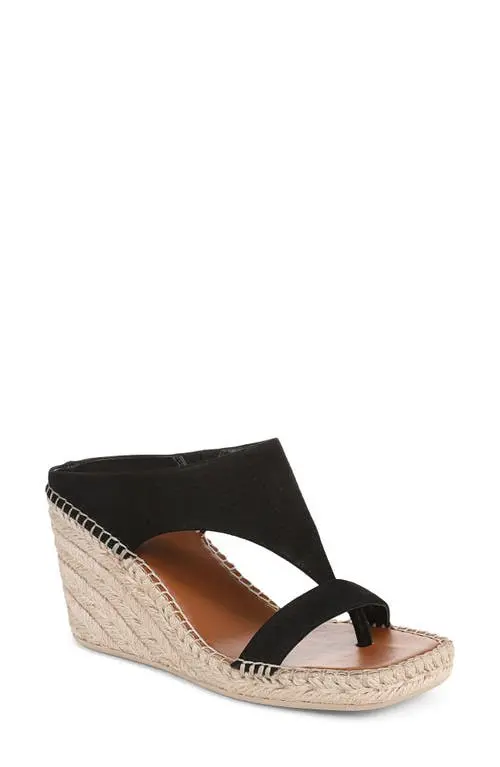 Franco Sarto Farren Espadrille Platform Wedge Sandal - Black