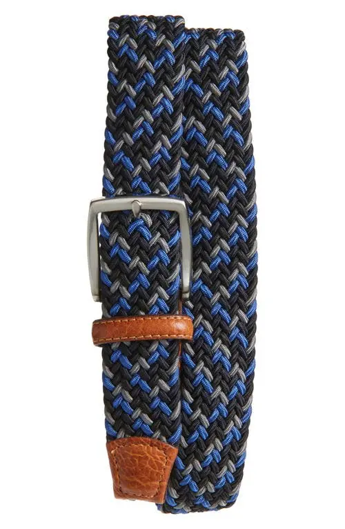 Torino Woven Belt - Blue/black Multi