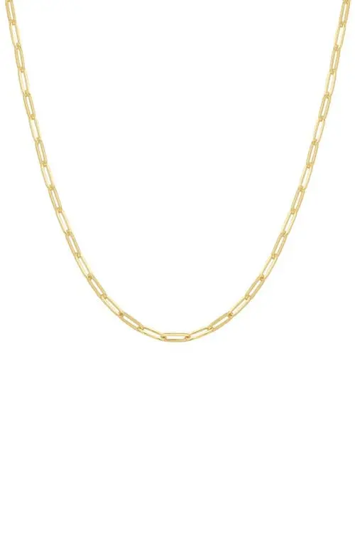 ANIA HAIE Paper Clip Chain Necklace - Shiny Gold