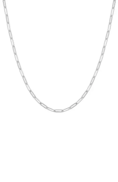 ANIA HAIE Paper Clip Chain Necklace - Silver