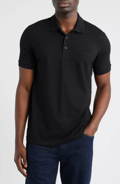BOSS Paddy Pro Performance Polo - Charcoal