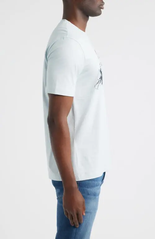 BOSS Thompson Emed Logo Graphic T-shirt - Open Blue
