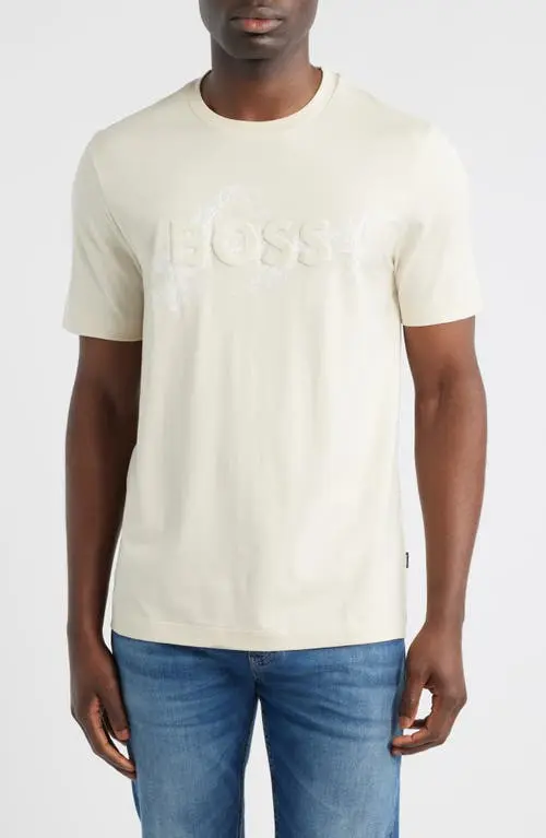 BOSS Thompson Emed Logo Graphic T-shirt - Open White