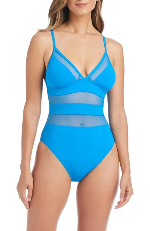 ROD BEATTIE Cross Back One-piece Swimsuit - Blvd Bleu