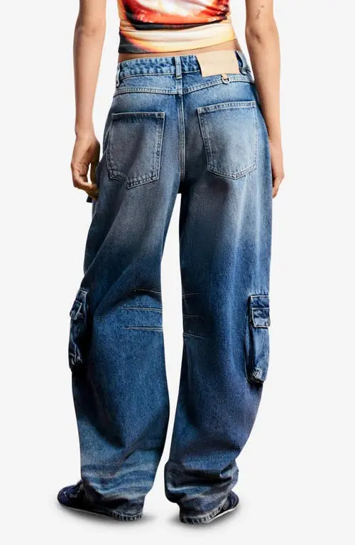 Desigual Wide-leg Cargo Jeans