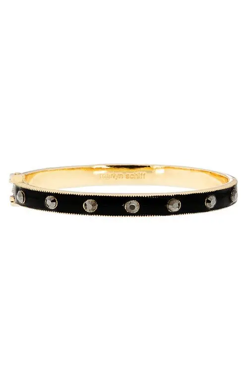 MARLYN SCHIFF Reece Hinge Bracelet - Gold/black