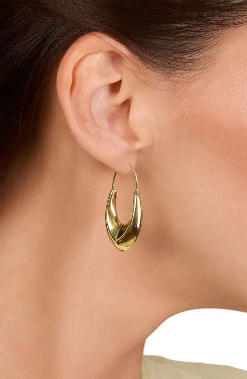 ATHRA LUXE Long Pointed Hoop Earrings