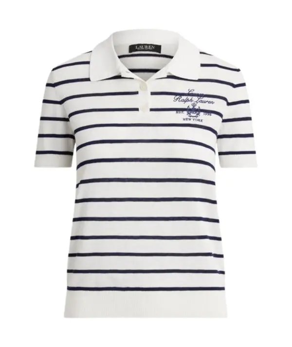Ralph Lauren Natrissa Striped Polo Sweater