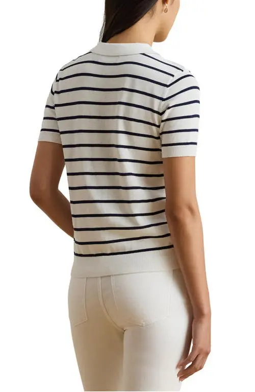 Ralph Lauren Natrissa Striped Polo Sweater