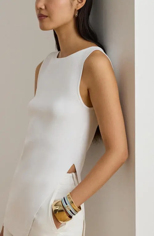 Ralph Lauren Sleeveless Side Slit Tunic