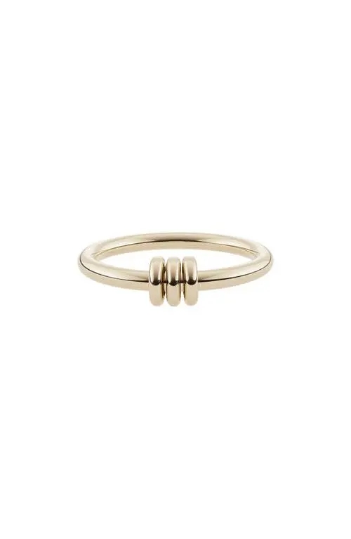 SPINELLI KILCOLLIN Sirius Mixed Metal Linked Ring - Yellow Gold