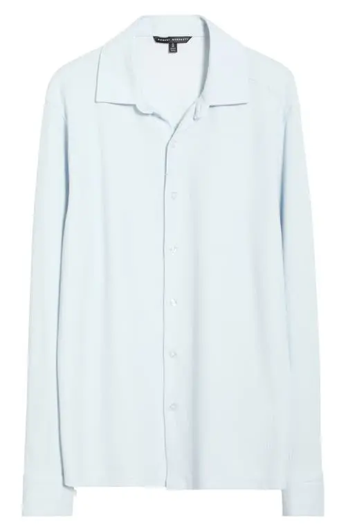 Robert Barakett Tyrek Jersey Button-up Shirt - Blue Haze