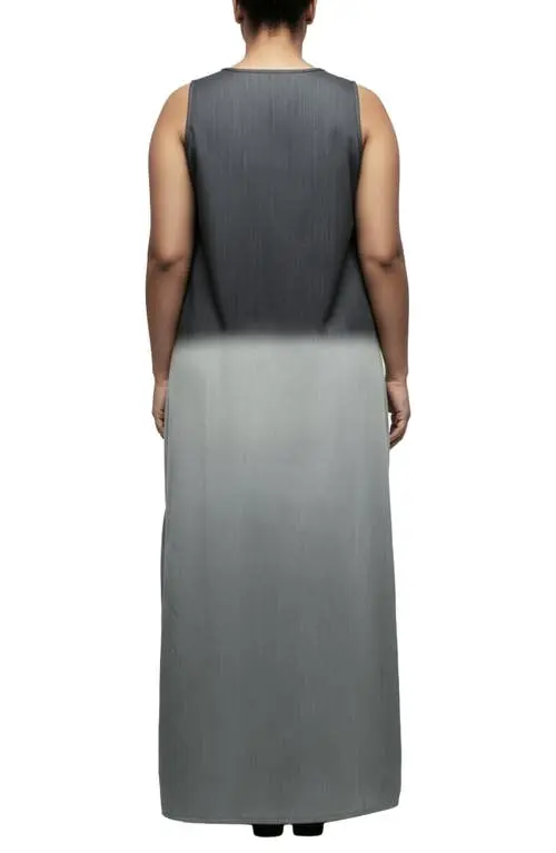 STANDARDS & PRACTICES Ombré Dip-dye Sleeveless Maxi Dress