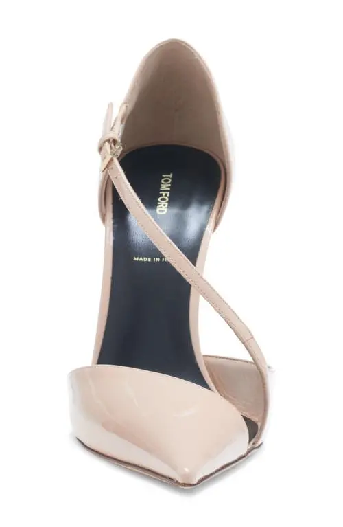 TOM FORD Stiletto Asymmetric Strap Pump - Beige